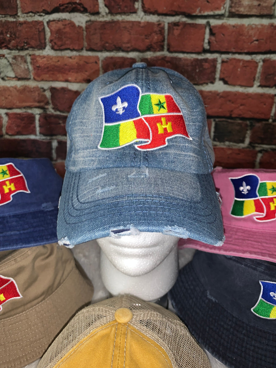 Denim Creole Flag Cap – BEING CREOLE